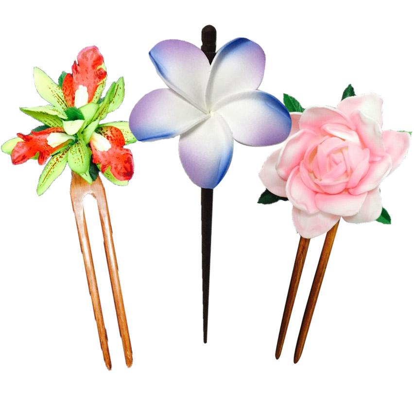 Custom Made Flower Hair Stick ($3 - $10) - CraftsWay.,LLC Artificial ...