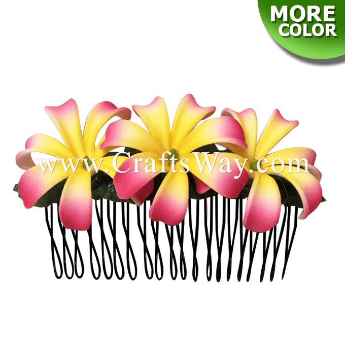 Custom Made Flower Hair Comb - CraftsWay.,LLC Artificial Flowers ...